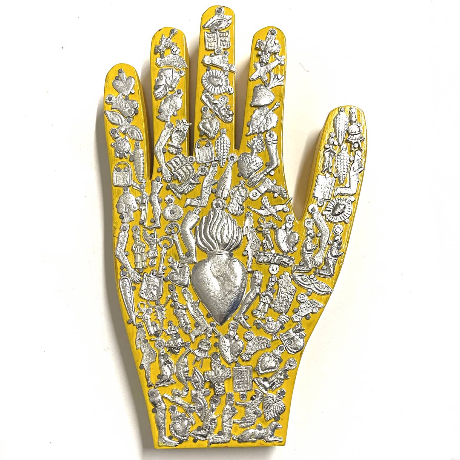 Manita XL Miracoli Argento Cuore in Legno – ArteFashion Mexico